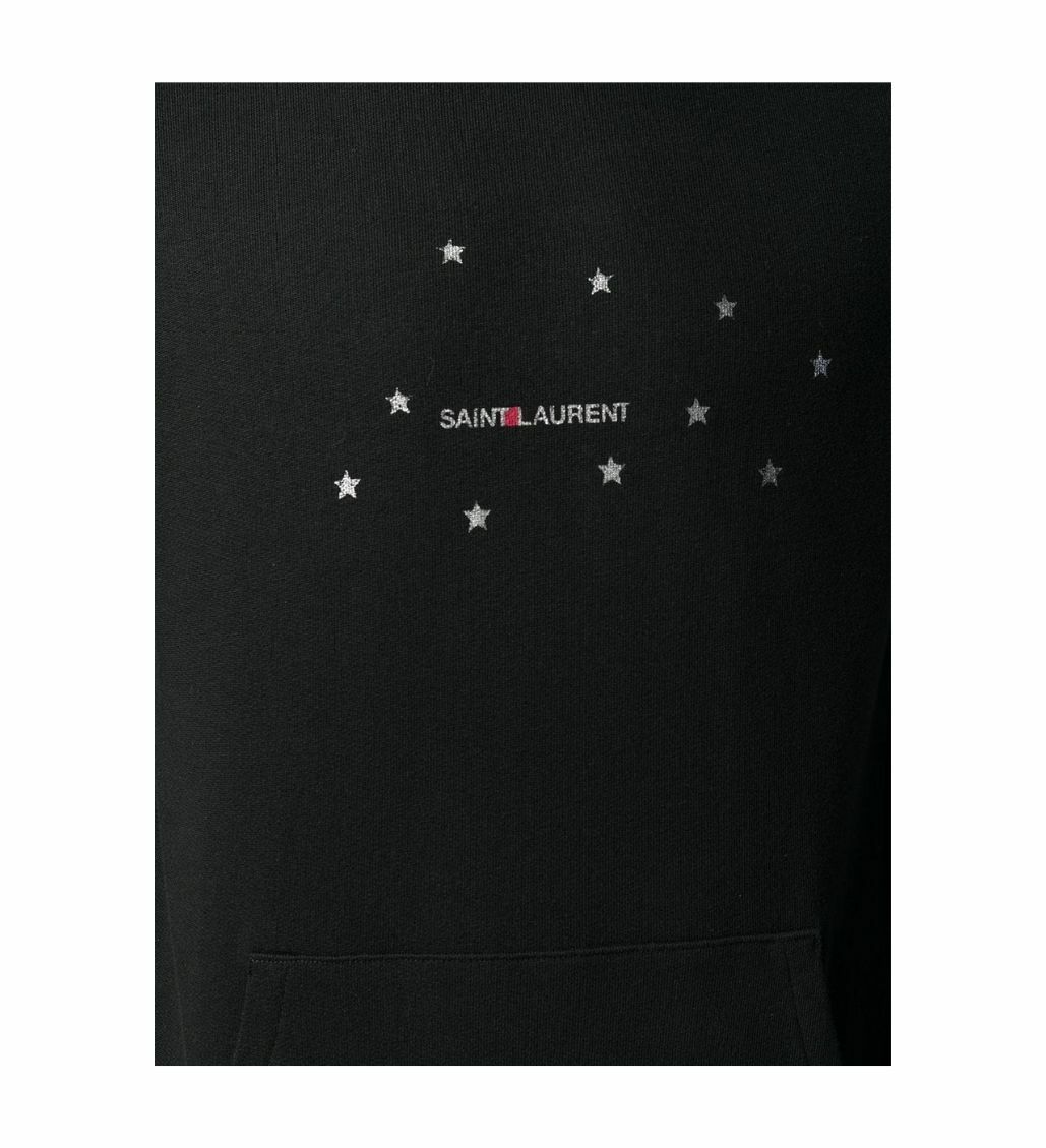 Saint Laurent Constellation Stars Archive Logo Black Hoodie | eBay