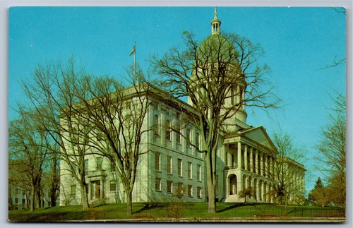 Postcard ME State Capital Building Augusta Maine T2 | eBay