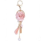 Flower Rose Chain Crystal Charm Key Pendant Tassel Bag Jewelry Bow ...