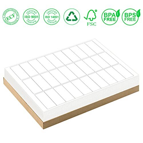 1" x 2-5/8" Address Labels 900 Labels Sticker Paper White 30 per Sheet ...