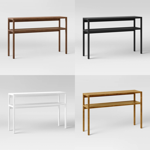 Console Table Warwick Narrow Wooden Sturdy Wood Frame Design | eBay