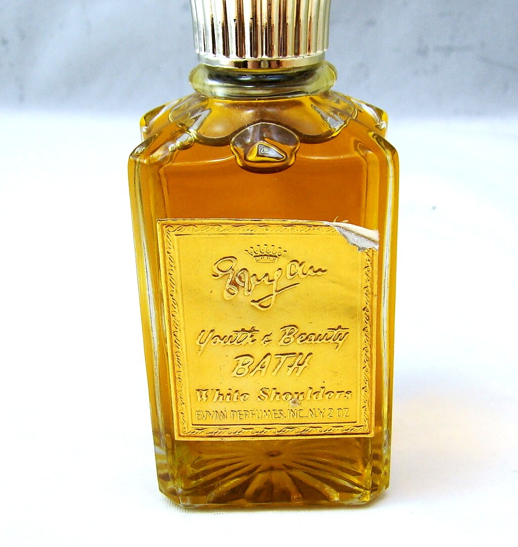 Evyan Perfumes WHITE SHOULDERS Youth & Beauty Bath Perfume Oil 2 oz NEW ...