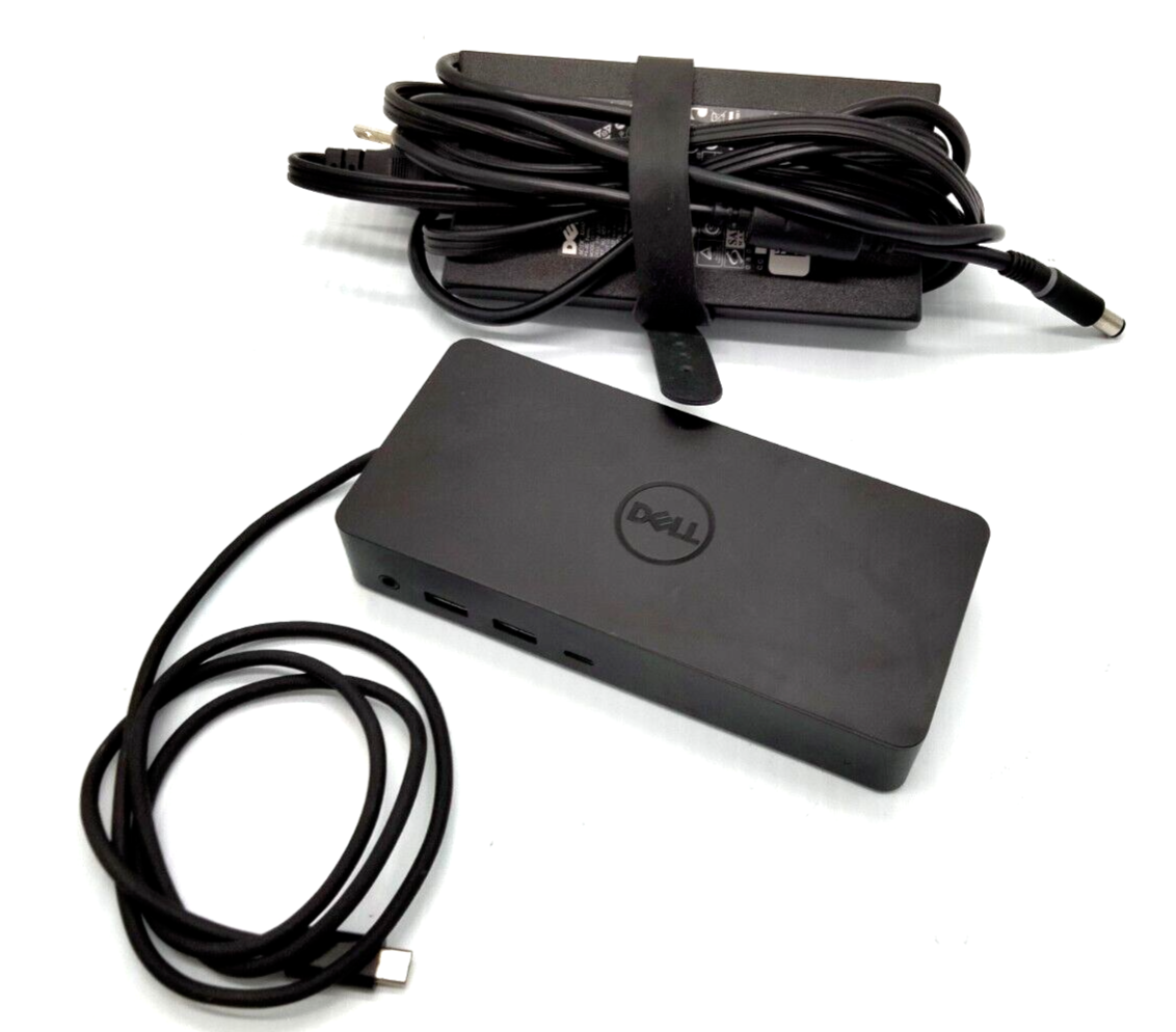 Dell D6000 USB-C 4K Docking Station 130W Adapter Universal Dock cables ...