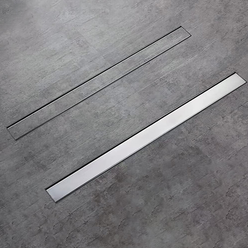 LINEAR SHOWER DRAIN STAINLESS STEEL WETROOM BATHROOM CHANNEL GULLY TRAP ...
