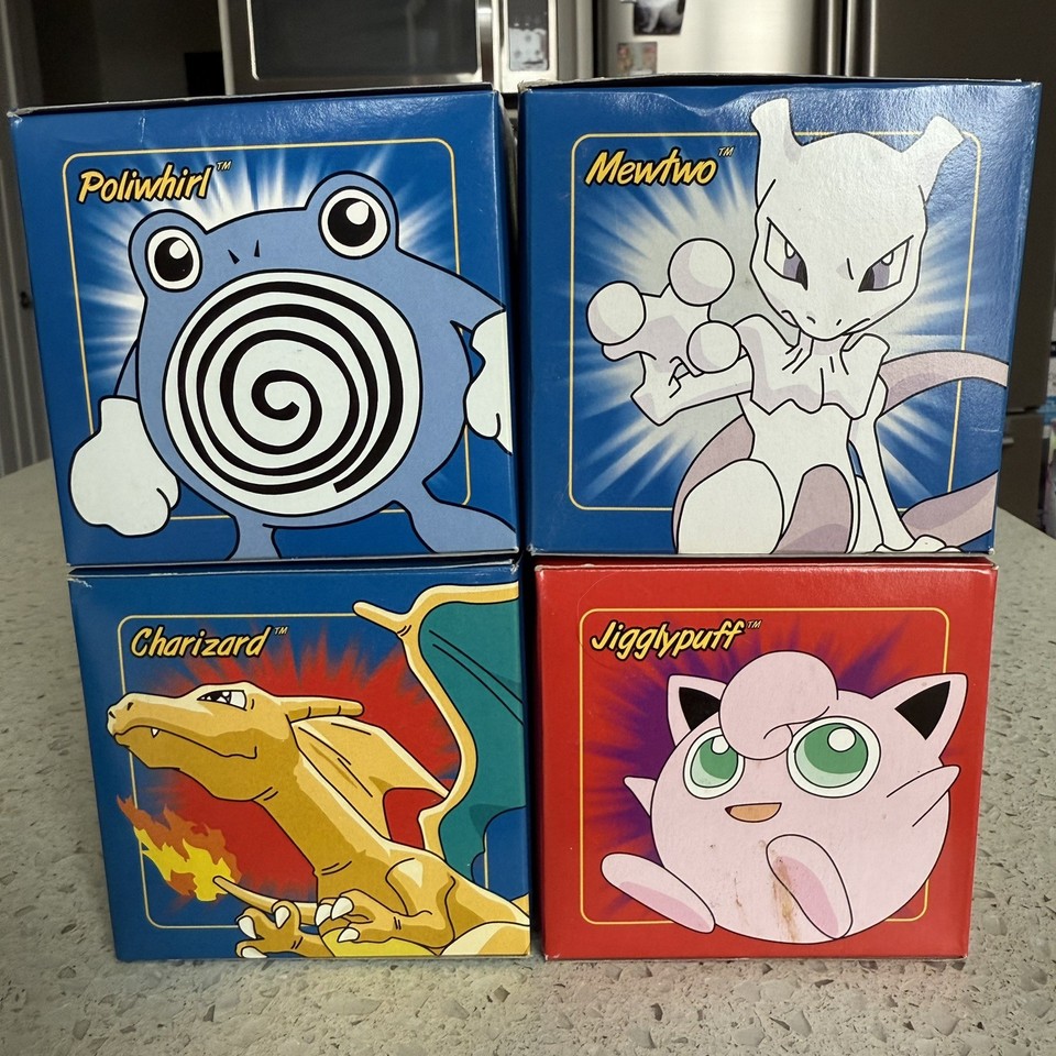 4 BURGER KING 1999 POKEMON 23K GOLD-PLATED TRADING CARDS New Sealed W ...