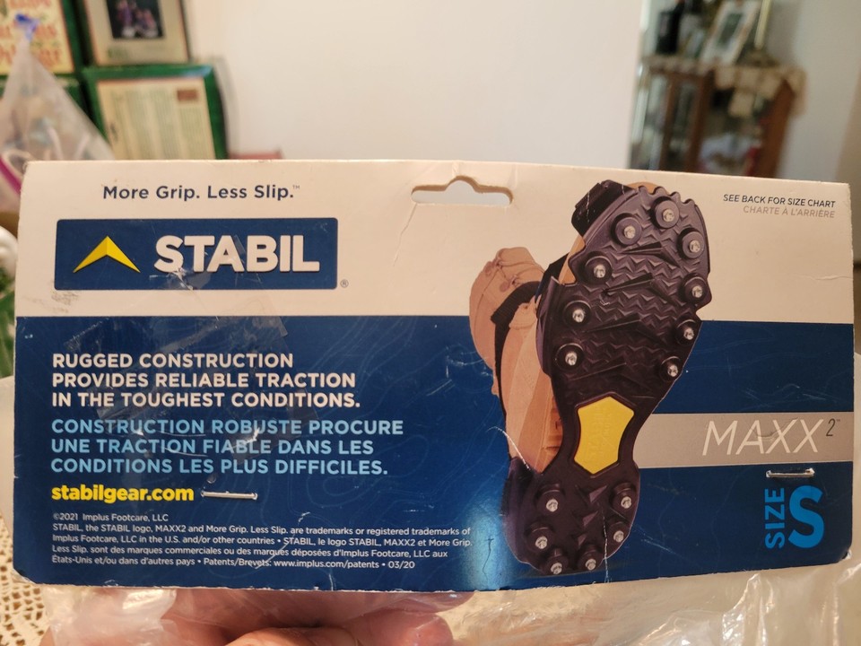 NEW Stabil Maxx2 High Performance Snow and Ice Cleats - Black/Yellow ...