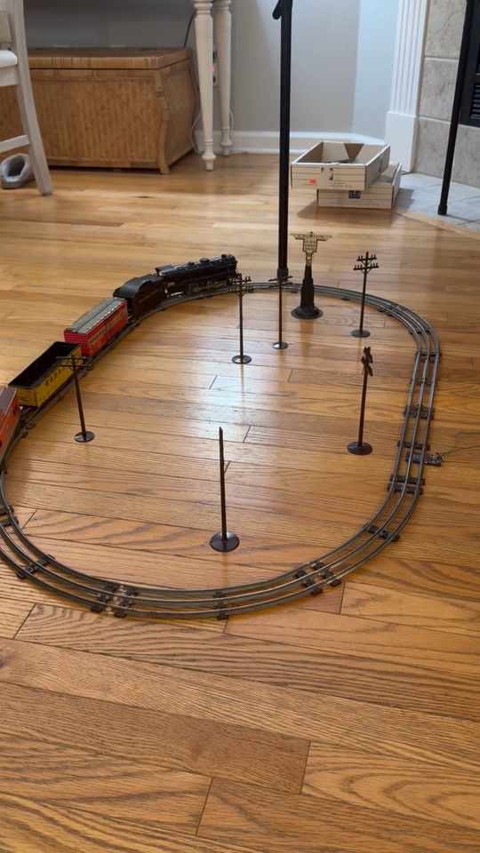 VTG Marx STREAM LINE Steam Type O gauge ELECTRICAL TRAIN Set houses ...