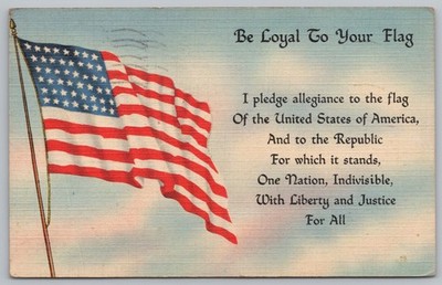 US Flag Pledge of Allegiance Company A 24th Infantry WW2 Soldier 1944 ...