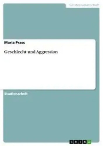 Maria Prass | Geschlecht und Aggression | Taschenbuch | Deutsch (2009 ...