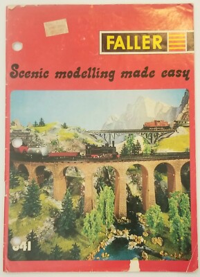 VINTAGE FALLER Model Railway Booklet Scenic Modelling Made Easy 1970s ...