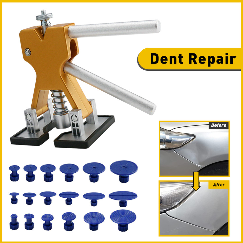Car Body Damage Dent Puller Bridge Lifter Tool Paintless Hail Remover ...