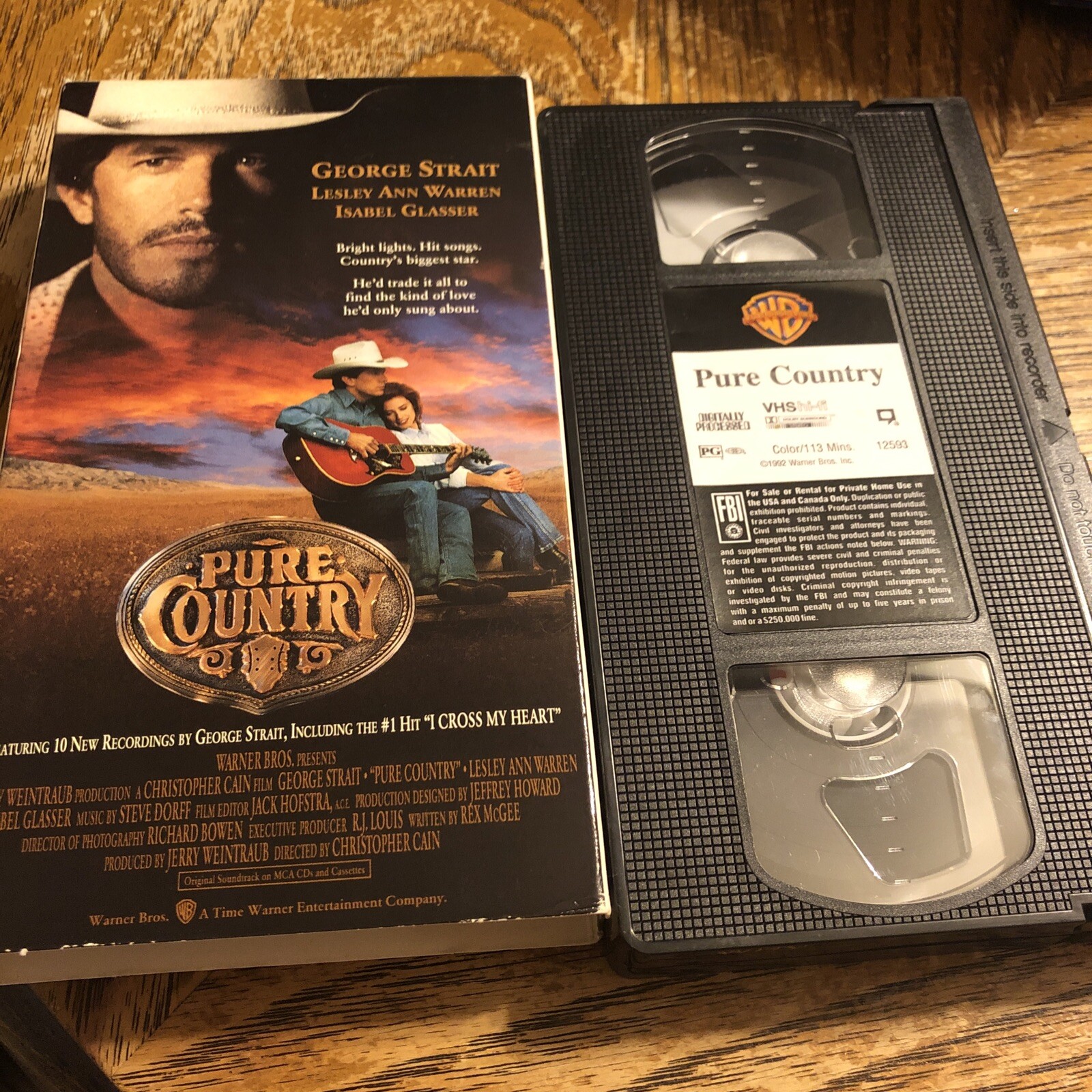 George Strait Pure Country VHS Lesley Ann Warren MINT 85391259336| eBay