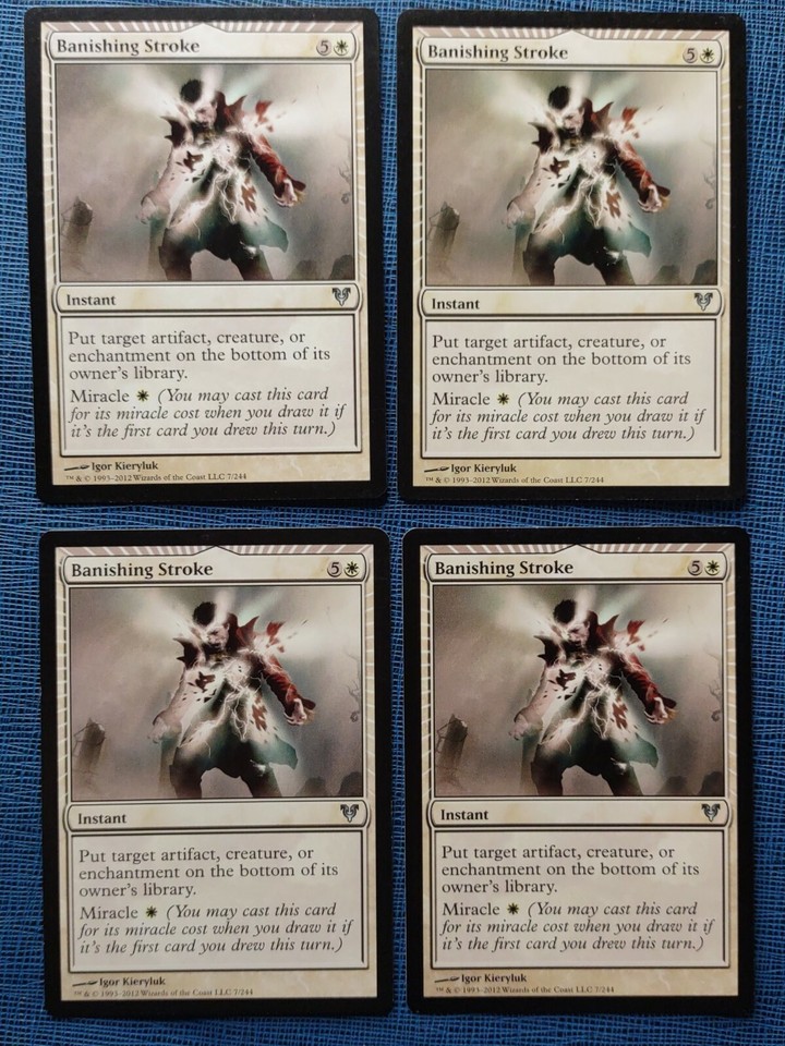 MTG 4x Banishing Stroke x4 NM Avacyn Restored Magic the Gathering ...