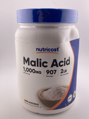 Nutricost Malic Acid Powder 2 LBS - Gluten Free, Non-GMO | eBay