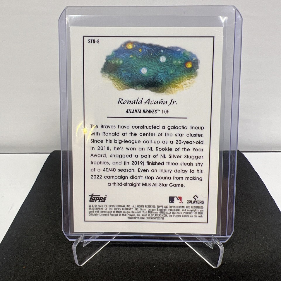2023 Topps Chrome Cosmic Ronald Acuna Stars in the night Refractor #STN ...