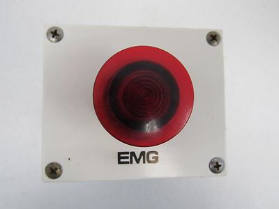 EMG, RED SIGNAL LAMP PUSH BUTTON STATION BOX. | eBay