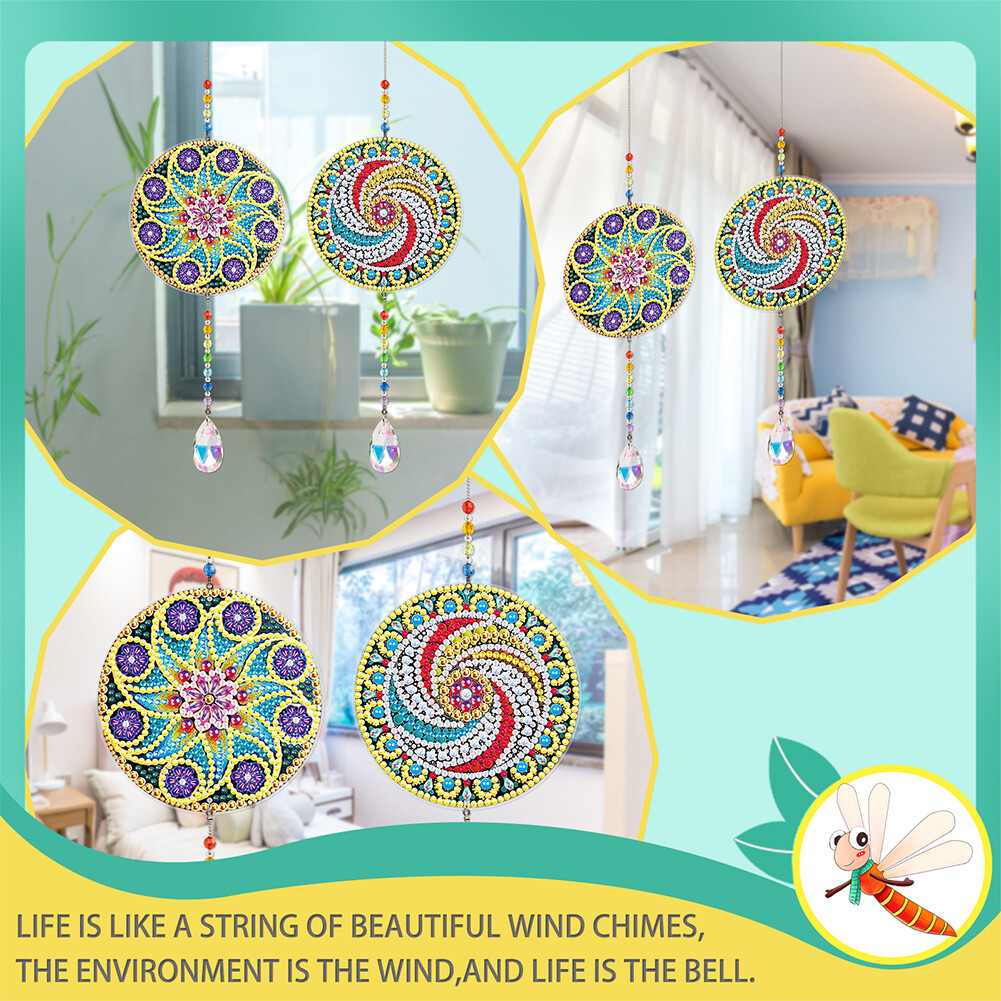 Crystal Light Catcher Diamond Painting Mandala Hanging Decor (GSKY2011 ...