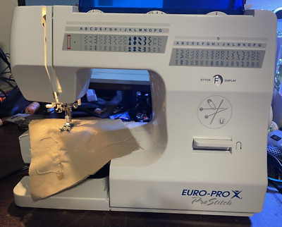 Euro-Pro X Pro Stitch Beautiful Sewing Machine w/ Foot Petal/Cord ...