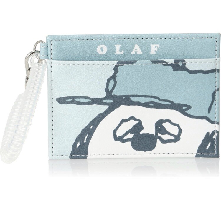 Peanuts Snoopy flat pass case card pocket case wallet Olaf blue | eBay