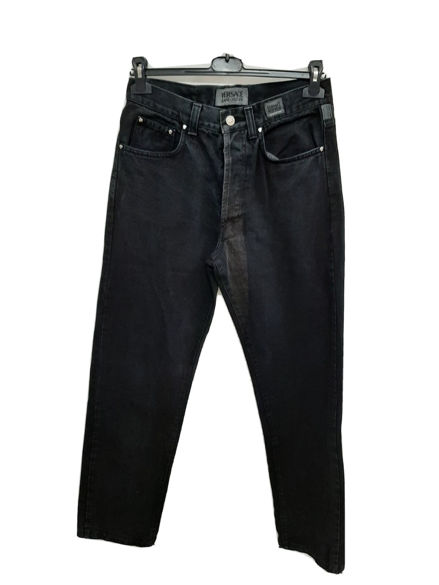 Versace Black Pants For Men VERSACE JEANS COUTURE | Side Logo Jogging