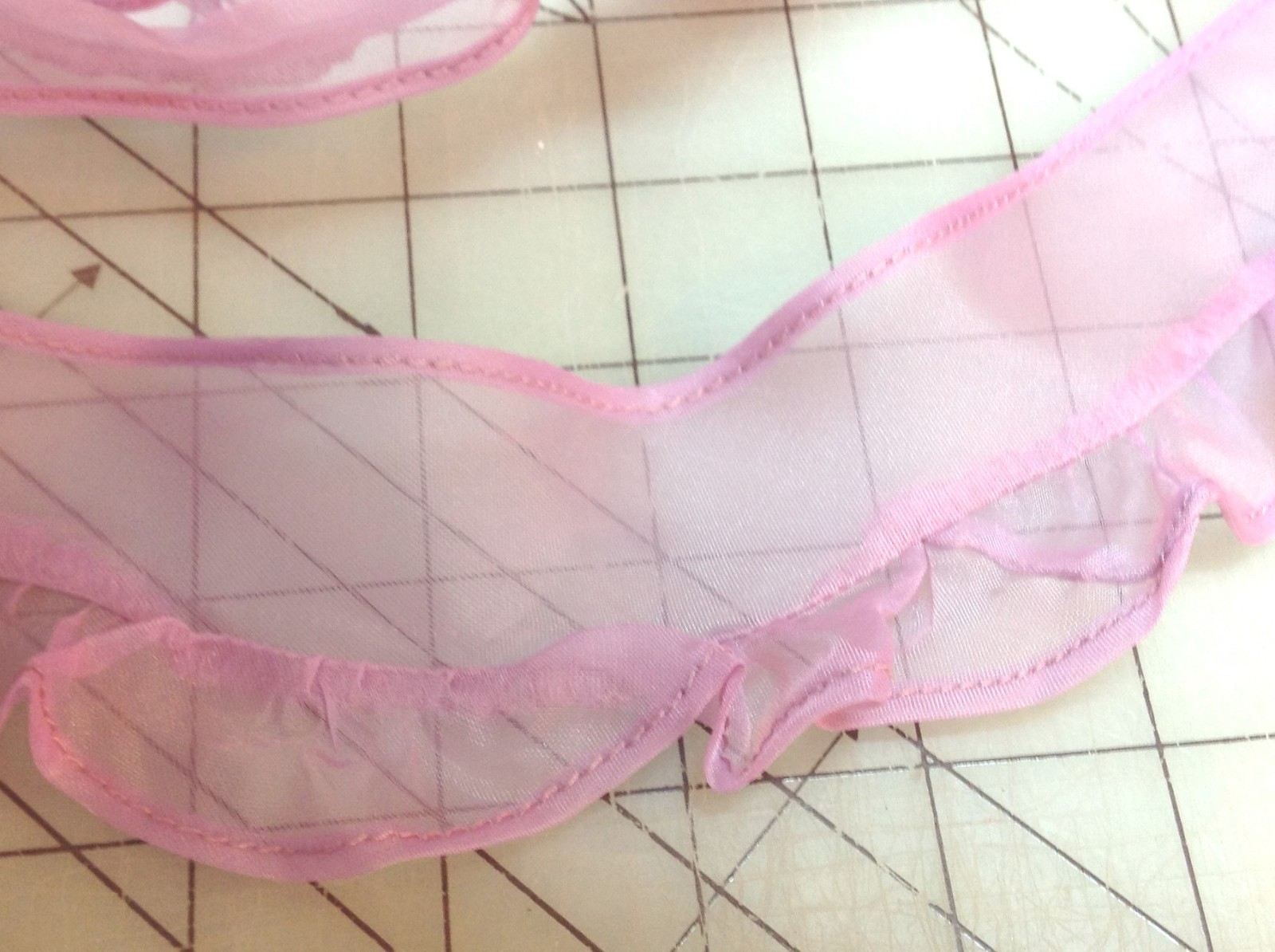 Vintage Light Purple Sheer Ruffle Trim 2 1/2 inches 1 yard | eBay