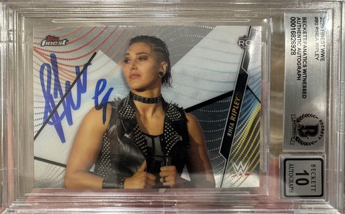 2020 Topps Finest WWE - Finest Autographs #A-RH Rhea Ripley (AU, RC ...