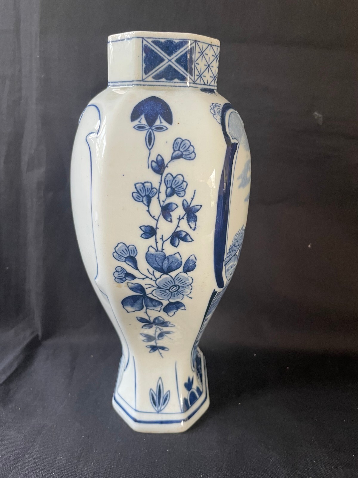 Antique Dutch Delft vase with typical dutch scene. Marked Bottom | eBay