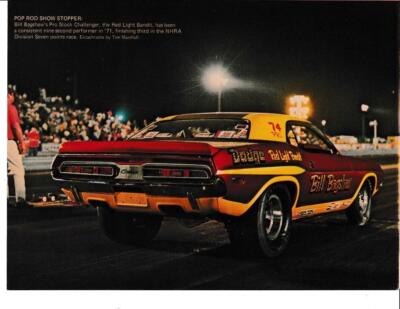 1971 Dodge Challenger Pro Stock Bill Bagshaw NHRA Print | eBay
