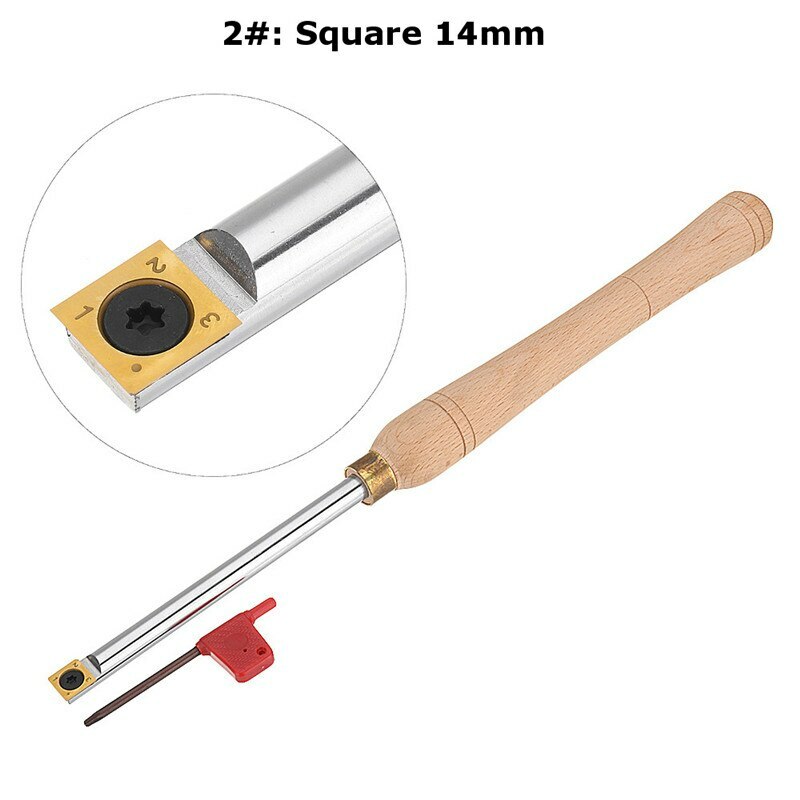 Wood Turning Tool Wood Handle Titanium Coated Carbide Insert Cutter ...