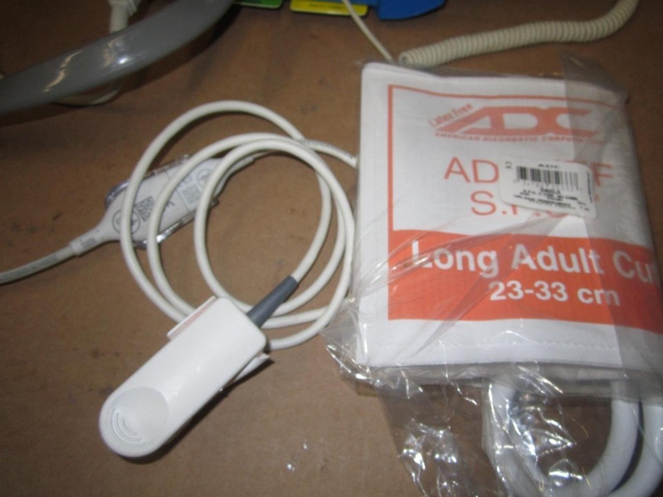 GE CareScape V100 Vital Signs Monitor Masimo SPO2 NIBP printer pole ...