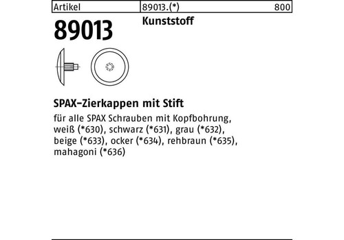 SPAX Kappe R 89013 Kopfbohrung schwarz Kunststoff 4003530039416 | eBay.de
