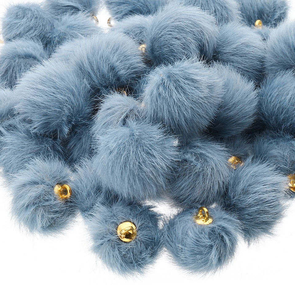 100pcs Pom Poms Charm, Pom Pom Charm Craft Pom Poms Pendants Balls ...