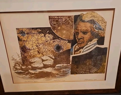 Rare Ronald Stephen Riddick Signed Numbered Etching 1977 " The Whalers ...