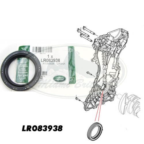 LAND ROVER CRANKSHAFT FRONT OIL SEAL LR2 RANGE EVOQUE RR SPORT 2.0L ...