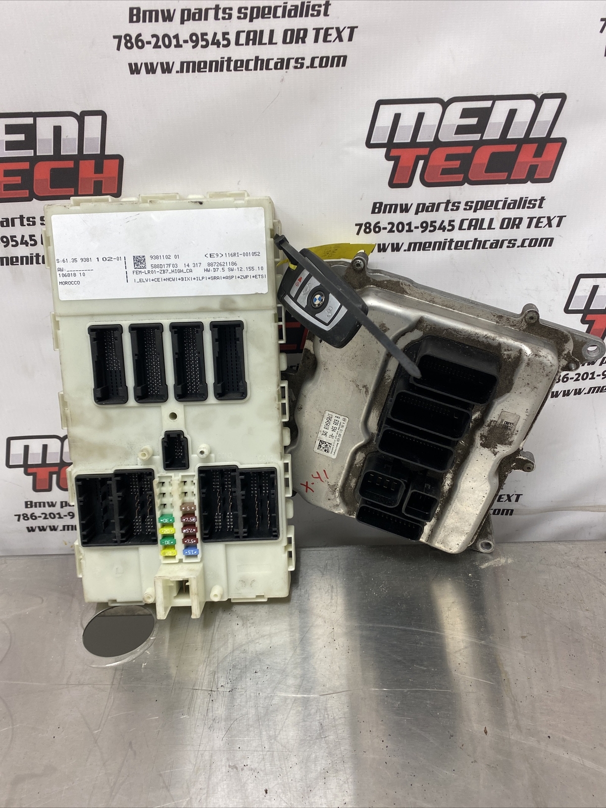 BMW F30 F22 F36 N20 N26 ECU DME ENGINE COMPUTER KEY IGNITION UNIT SET ...