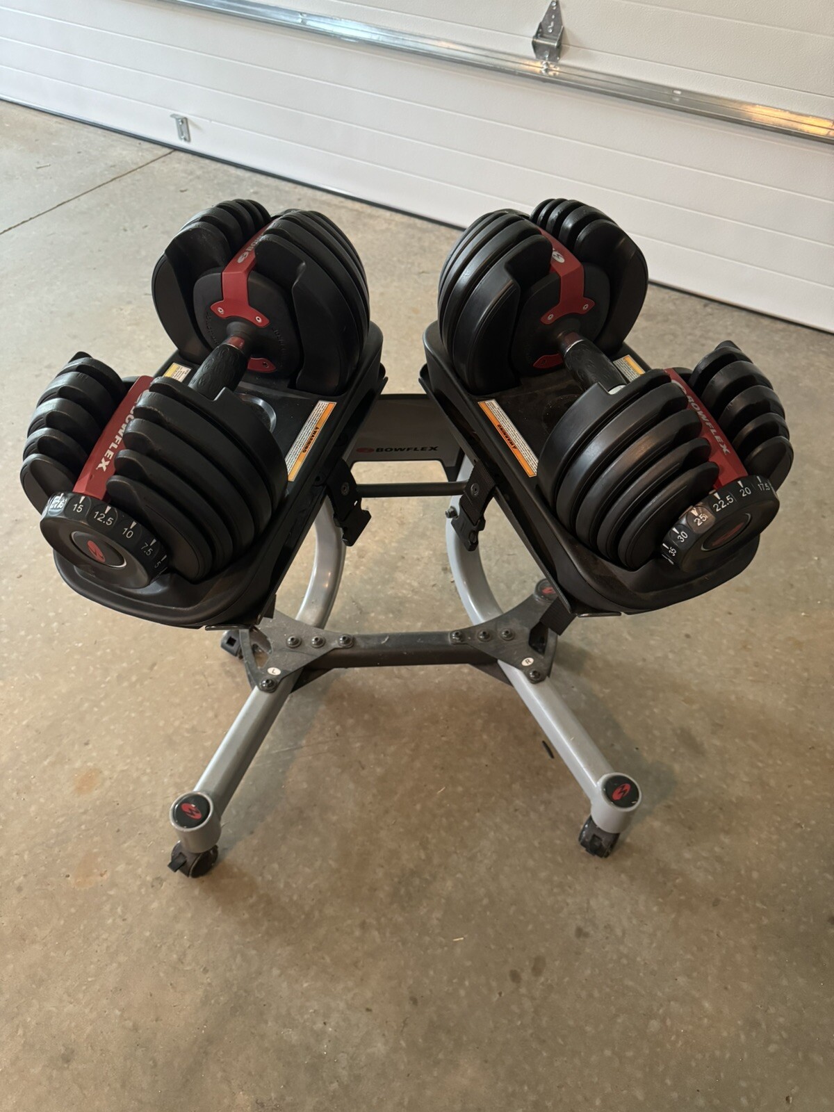 Bowflex SelectTech 552 Adjustable Dumbbells - Black (Set of 2) With ...