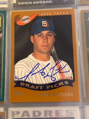 JAKE GAUTREAU AUTOGRAPHED SIGNED 2002 TOPPS CARD COA | eBay