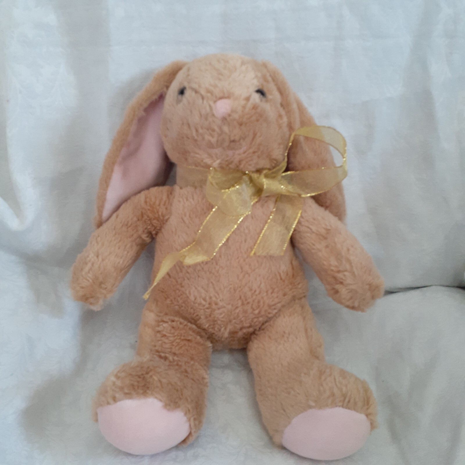Build a Bear Plush Pawlette Huggable Bunny Rabbit Pink & Tan 15" Easter ...