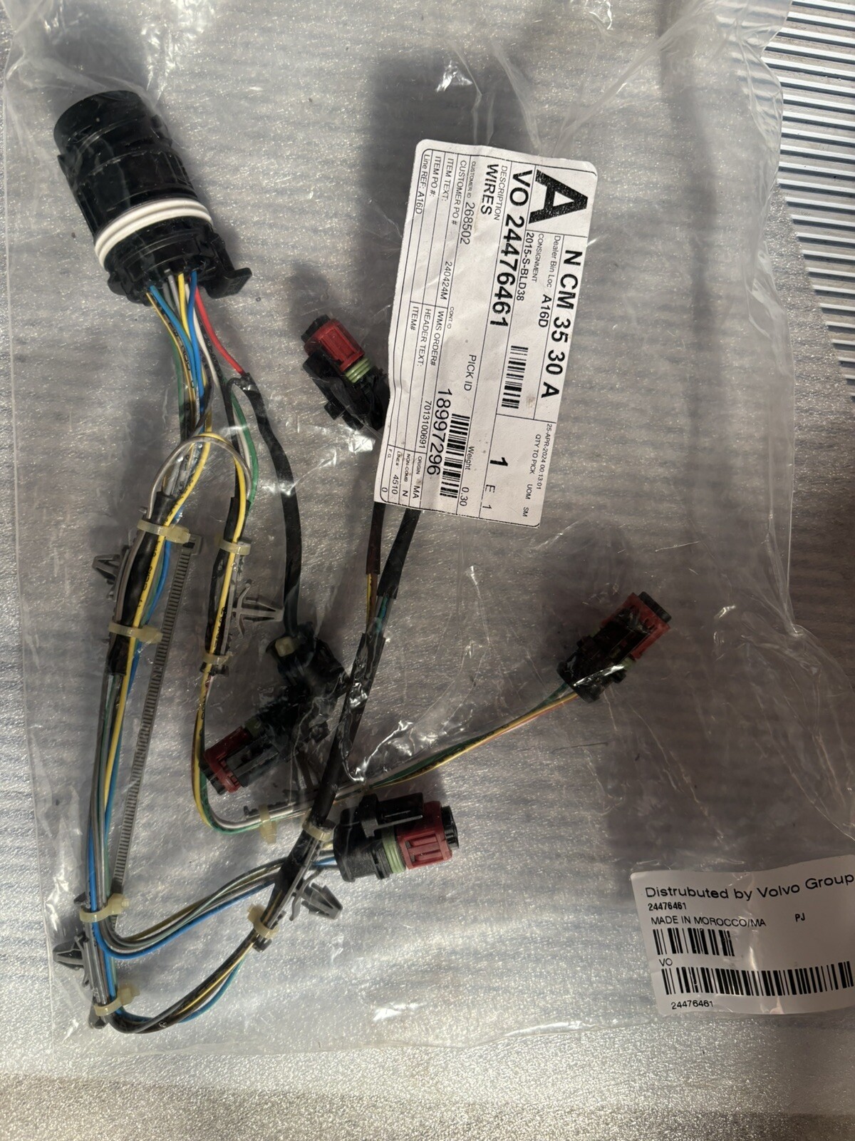 OEM MACK/VOLVO FUEL INJECTOR WIRE HARNESS P/N 24476461 | eBay