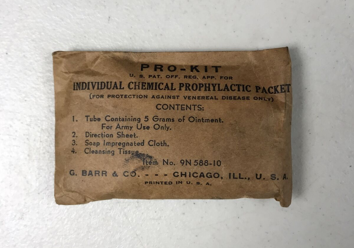 WWII US Army USMC USN Pro Kit Individual Chemical Prophylactic Packet ...