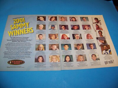 Got Milk? 2001 Sammy Winners Original Print Ad From Magazine 2001 | eBay