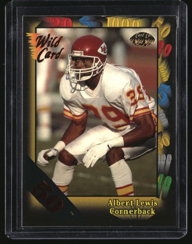 1991 Wild Card #87 Albert Lewis 50 Stripe | eBay