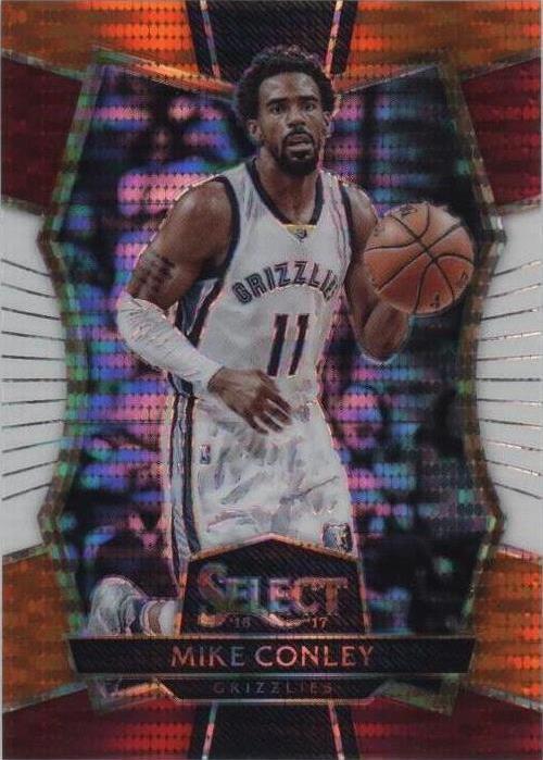 2016-17 Panini Select - Premier Level Mike Conley #177 Tri-Color Prizm ...