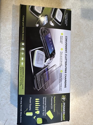 New Powermat Universal Wireless Charging Mat 2x Powercube 2 Devices ...