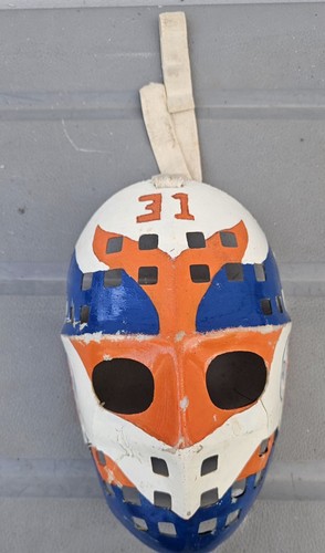 vintage Cooper hm6 hockey goalie mask sr Edmonton Oilers (see ...