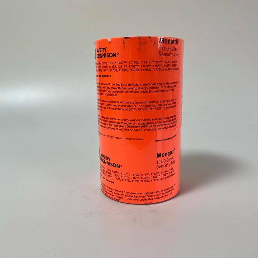 Monarch Label 1151 Plain Red Single Sleeve w/ Ink *FREE SHIPPING* | eBay