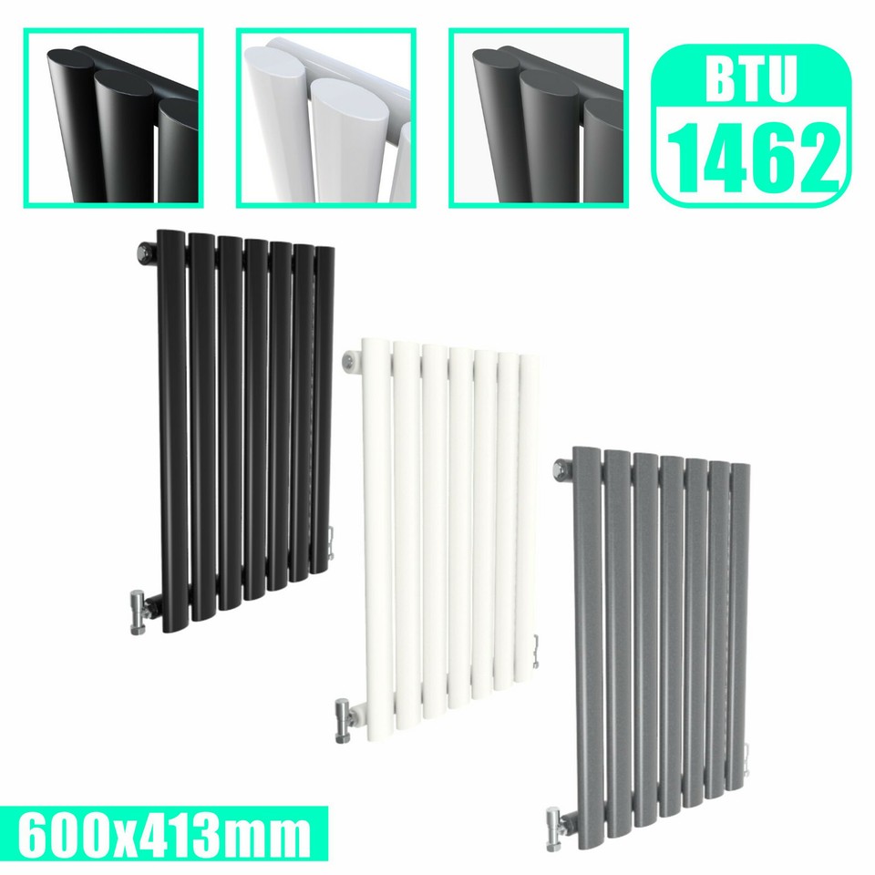 Flat Panel Oval Column Horizontal Vertical Designer Radiator Central ...