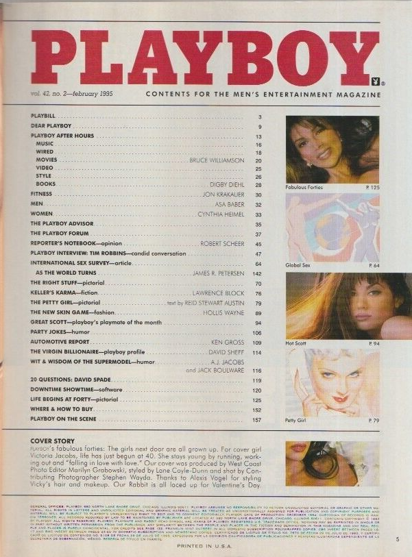 Playboy Magazine Playmate Lisa Marie Scott Tim Robbins February 1995 KL4682 | eBay