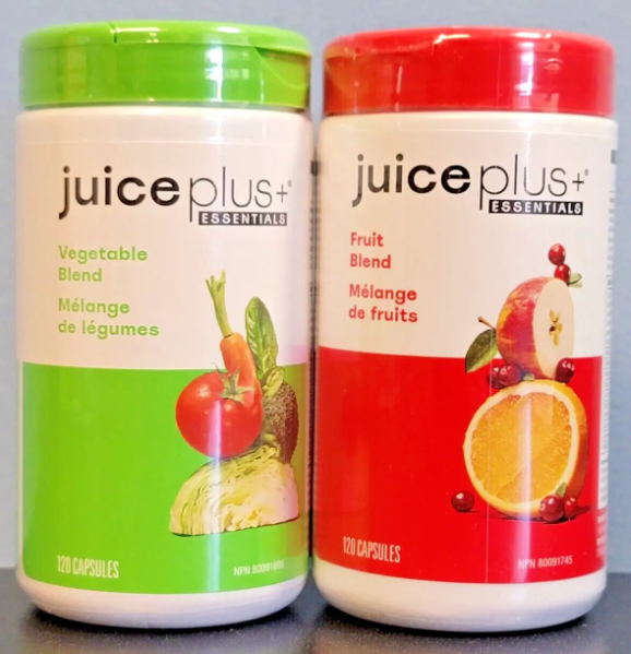 Juice Plus+ - 1 Each Blended Fruit & Veg Juice Powders(120 ea/240 Caps ...