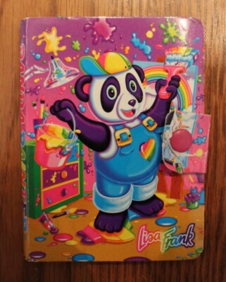 Vintage Lisa Frank Small Mini Snap Notebook Notepad ~ Panda Painter ~ 4 ...